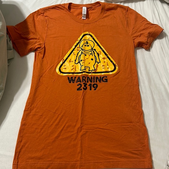 Disney | Tops | Disney Pixar Monsters Inc 239 Warning Shirt | Poshmark